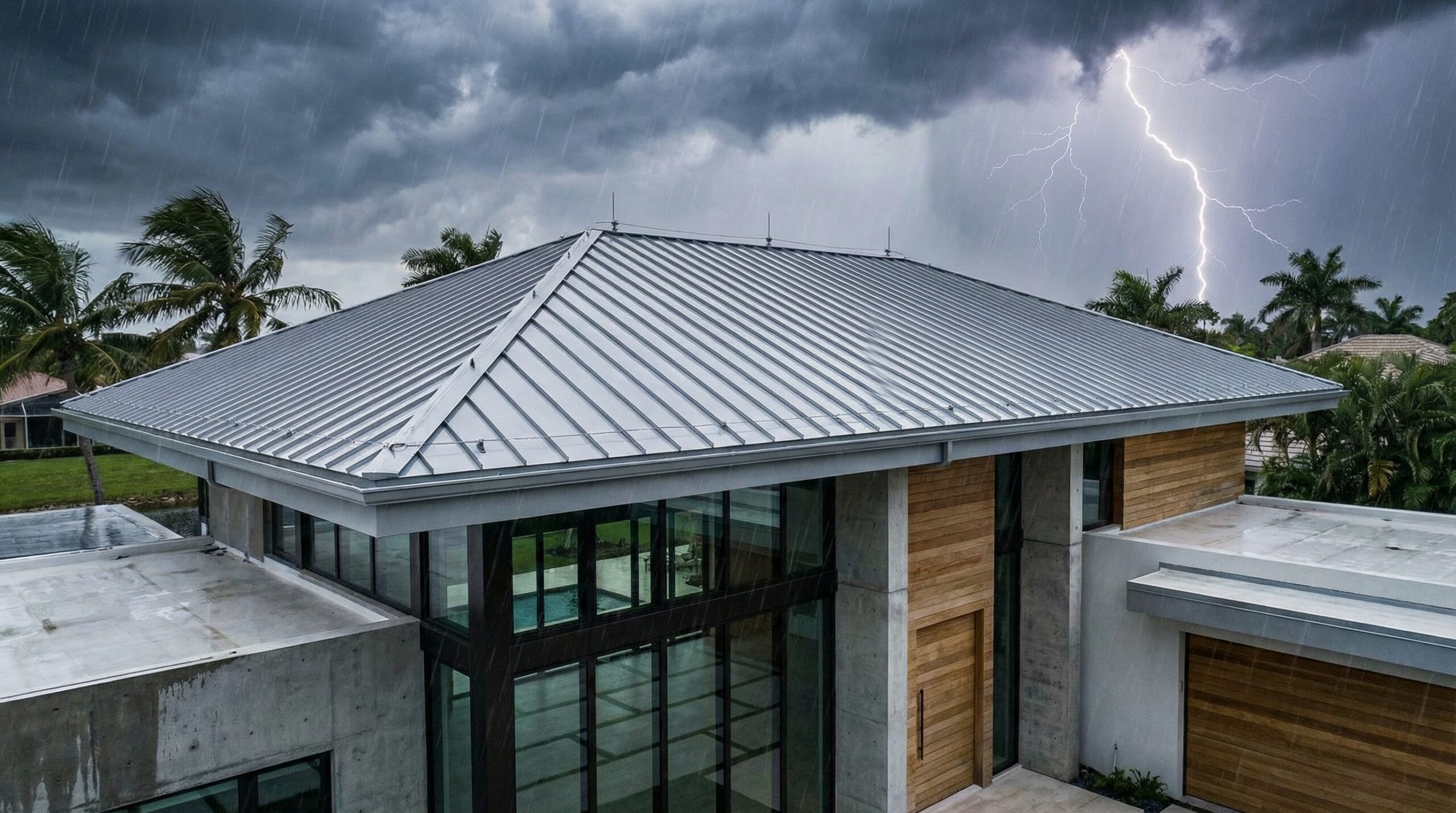 Are Metal Roofs Safe From Lightning Strikes? Palm Beach County Roofing ...